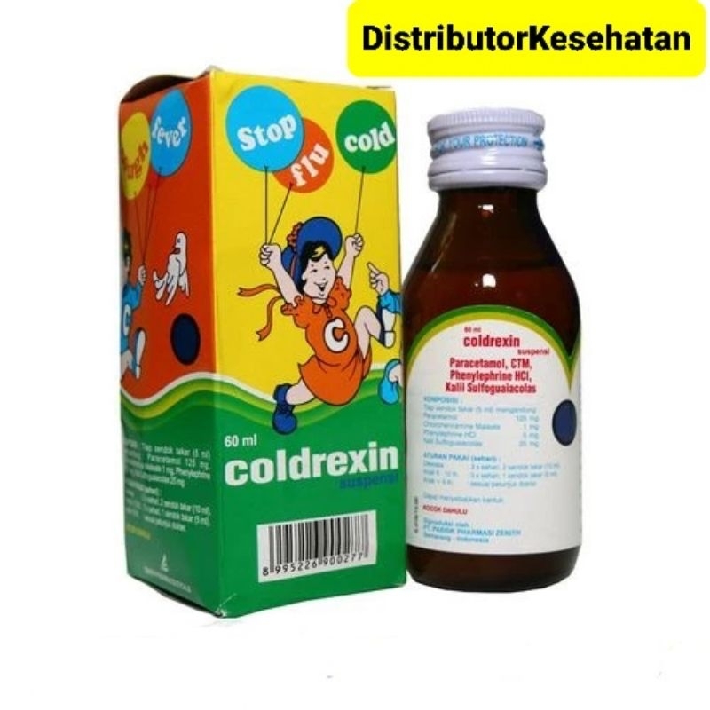 Jual Coldrexin Sirup 60 ml Obat Flu dan Batuk Anak Syrup Botol Cair ...