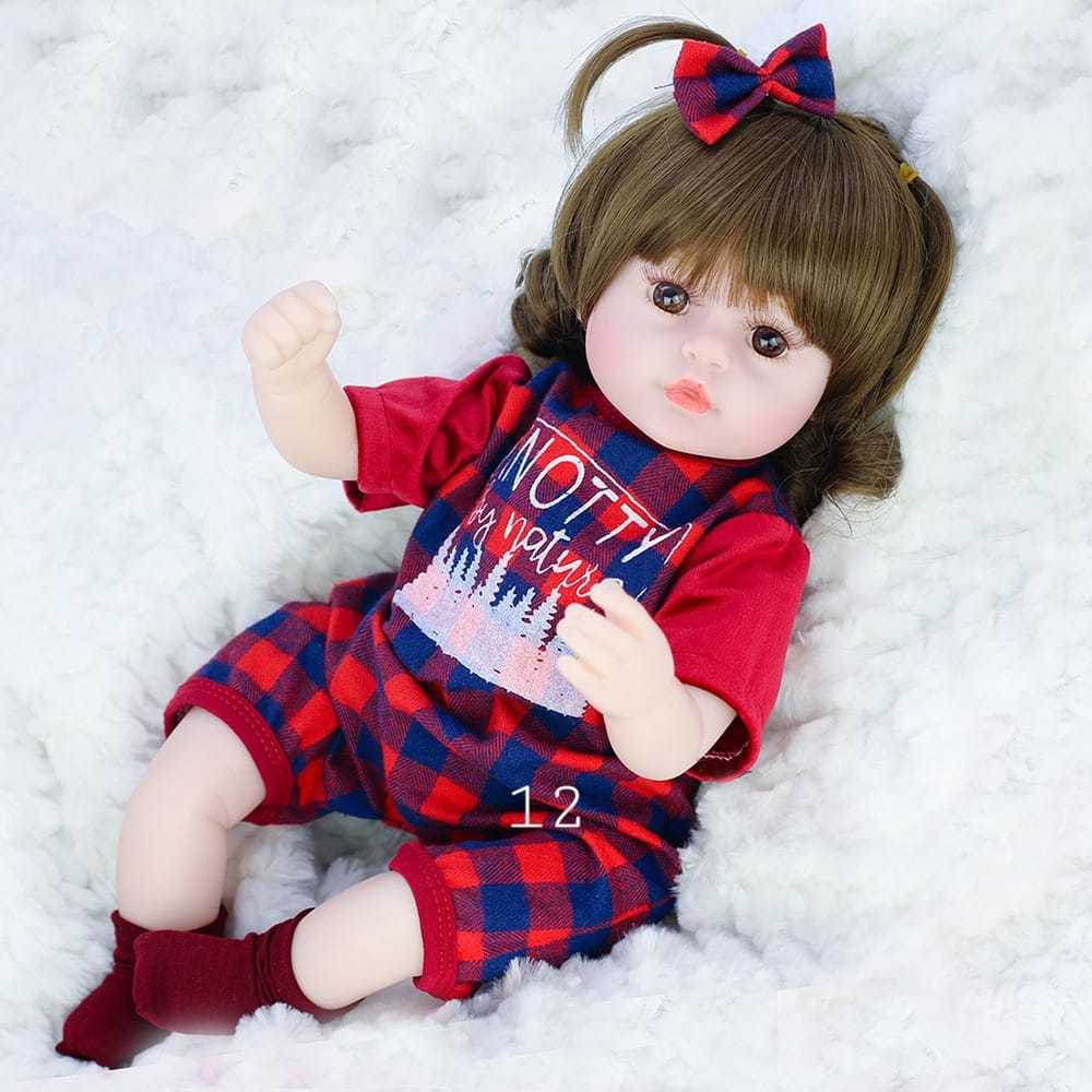 Jual 42 cm 18 Inch TERJANGKAU mainan Boneka Reborn Bayi Silikon mirip ...