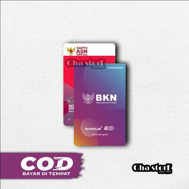 Jual Cetak ID Asn Premium Bahan Tebal 0.96 Sehari Jadi | Shopee Indonesia