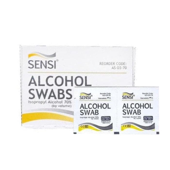 Jual Alcohol Swabs Sensi 100 sachet | Shopee Indonesia