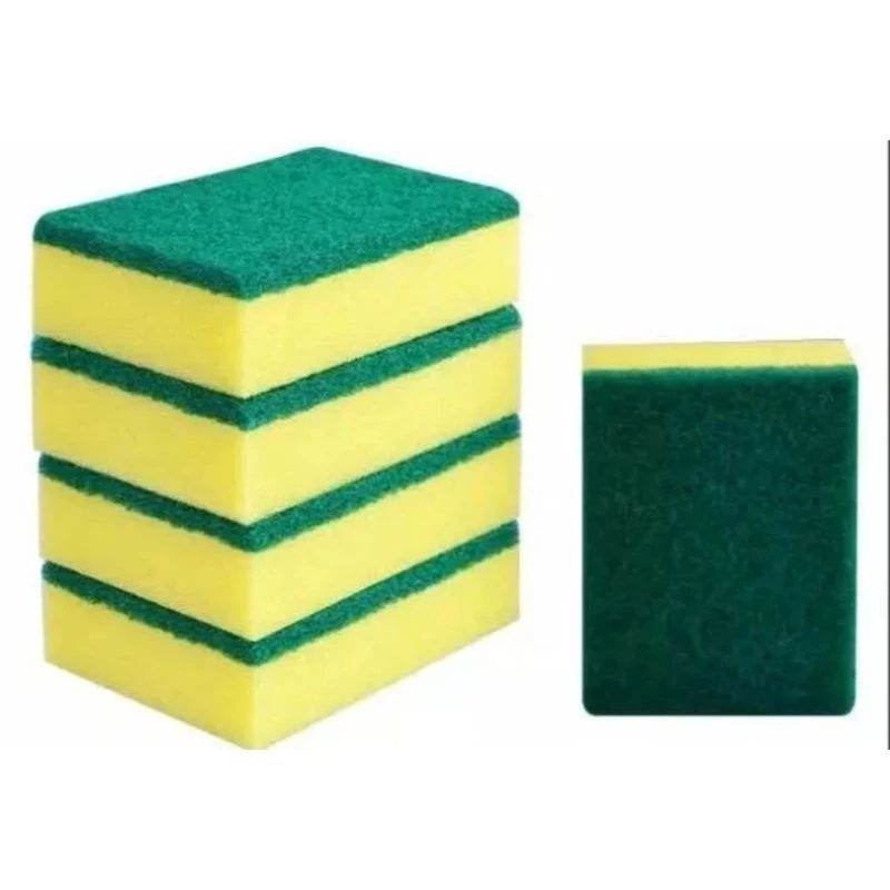 Jual sponge cuci piring spons kuning hijau bersih rumah murah ekonomis ...
