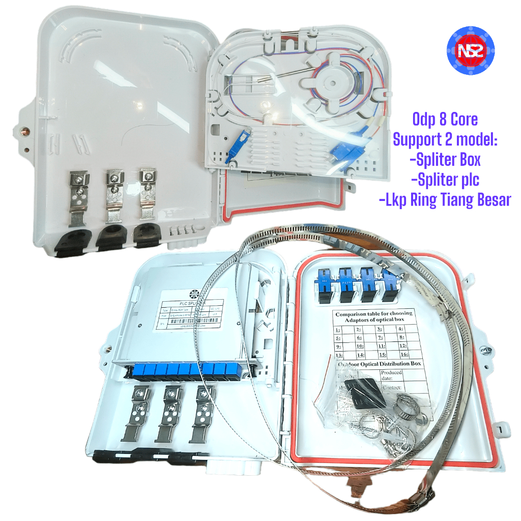 Jual odp 8 core lengkap passive splitter / odp 8 core / fat 8 core / ftth box 8 core | Shopee ...