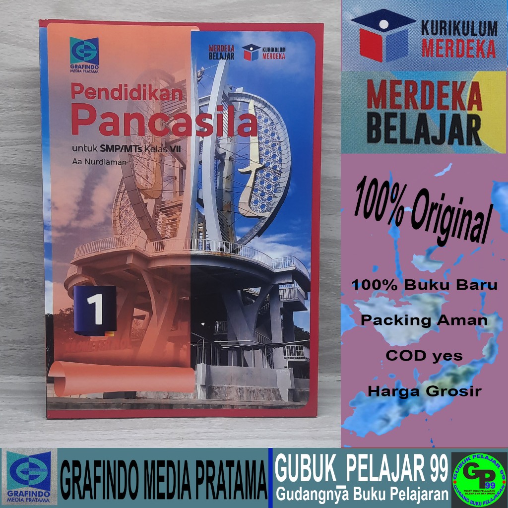 Jual PENDIDIKAN PANCASILA 1 Kelas 7 SMP/MTs Kurikulum Merdeka Grafindo Media Pratama | Shopee ...