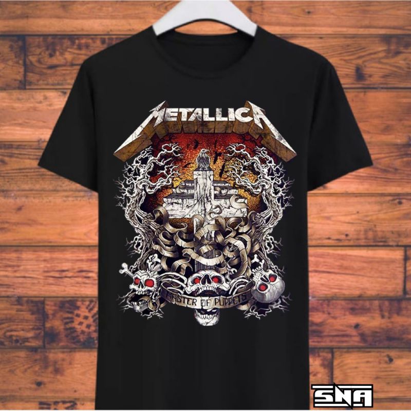 Jual KAOS BAND / KAOS METALICA SERIES / METALICA / BAJU MUSIK METAL ROCK | Shopee Indonesia