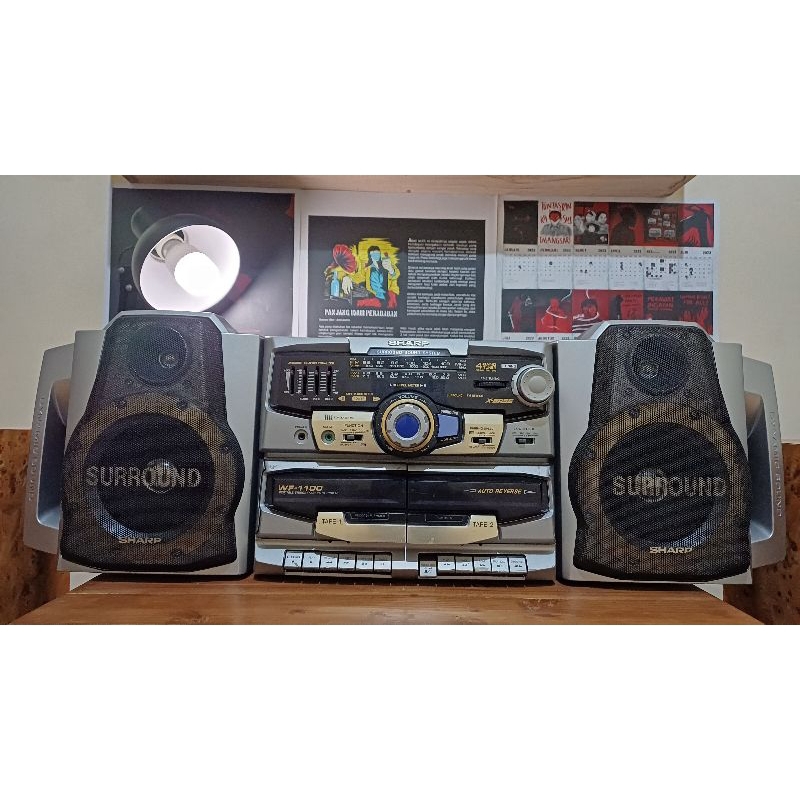 Jual TAPE COMPO SHARP WF-1100L SONY JVC AKAI SANYO POLYTRON | Shopee ...
