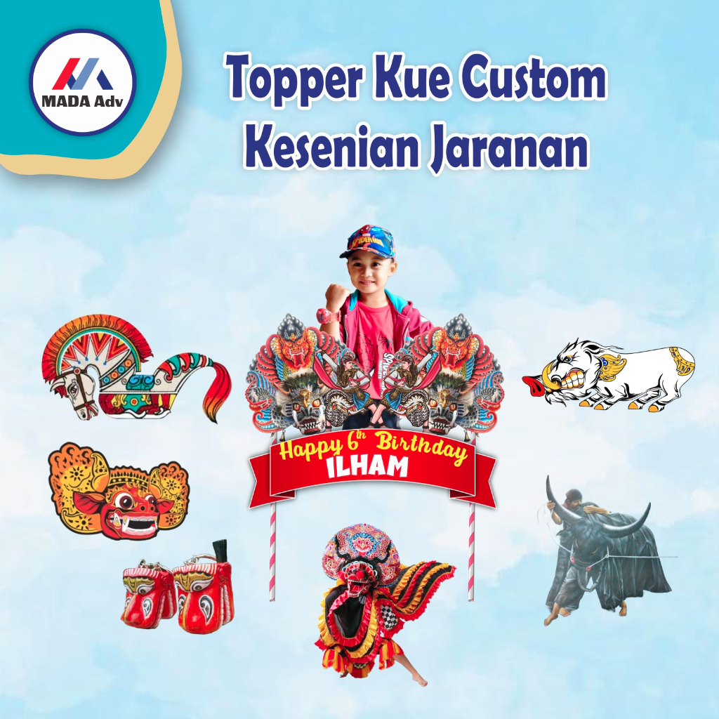 Jual Topper Cake Kue Jaranan/ Topper Cake Kesenian Jaranan/ Topper Cake ...