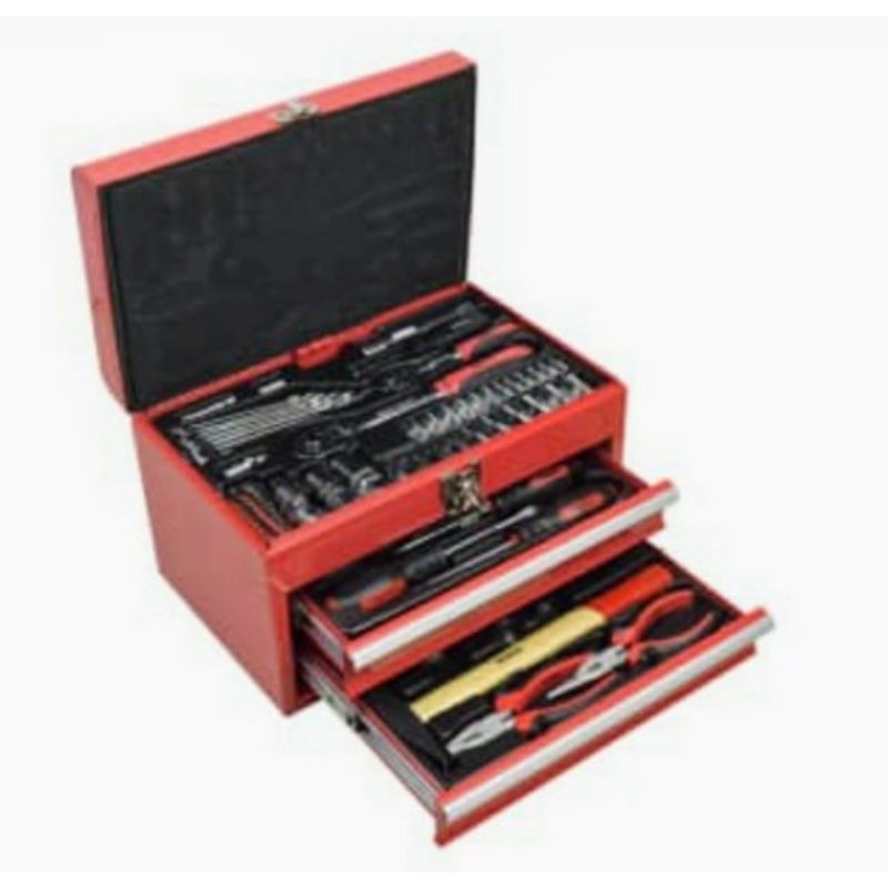 Jual tool box rolley caninet lemari perkakas bengkel 69 pcs kunci sock set | Shopee Indonesia