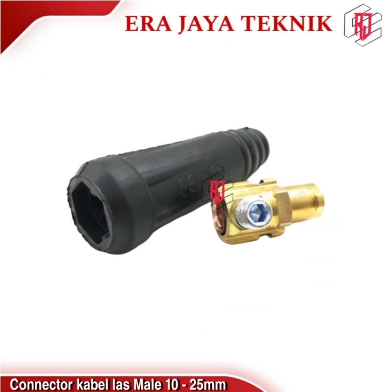 Jual Conector kabel las Connector inverter Male 10 - 25mm | Shopee ...