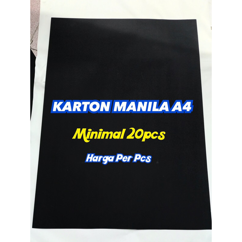 Jual KARTON KERTAS HITAM Tebal / MANILA HITAM / BRIEF CARD MINIMAL ...