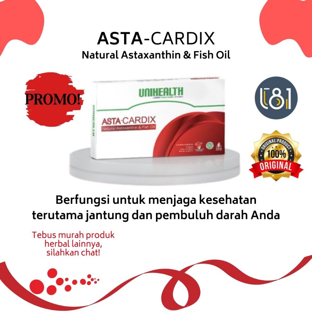Jual Asta Cardix 1 Box Isi 30 Kapsul Asli Original Herbal Kesehatan Jantung & Pembuluh Darah ...