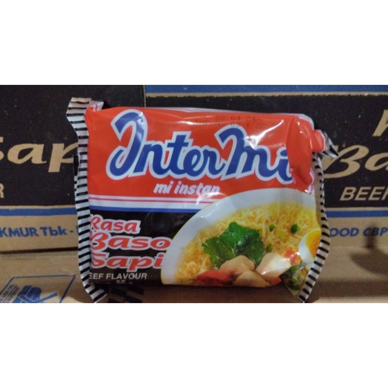 Jual Mie Intermie Rasa Baso Sapi 50gr // Karton | Shopee Indonesia