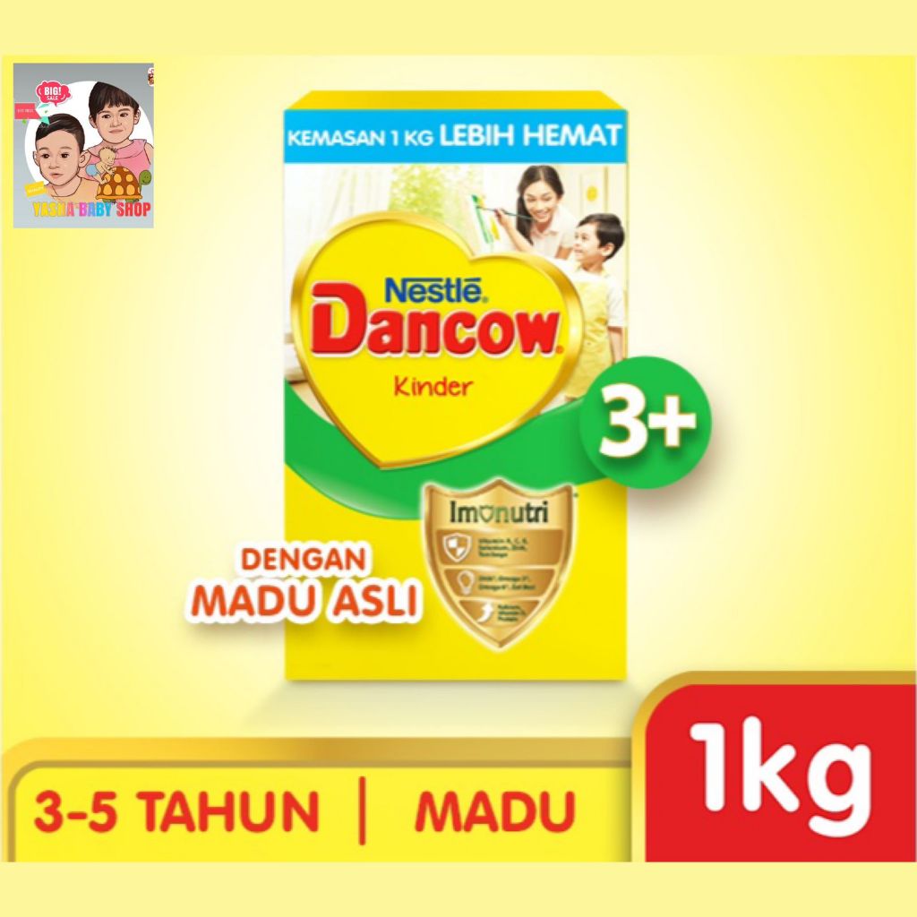 Jual Nestle Dancow 3+ dengan Susu Pertumbuhan Rasa Madu 3-5 Tahun Box 1 kg | Shopee Indonesia