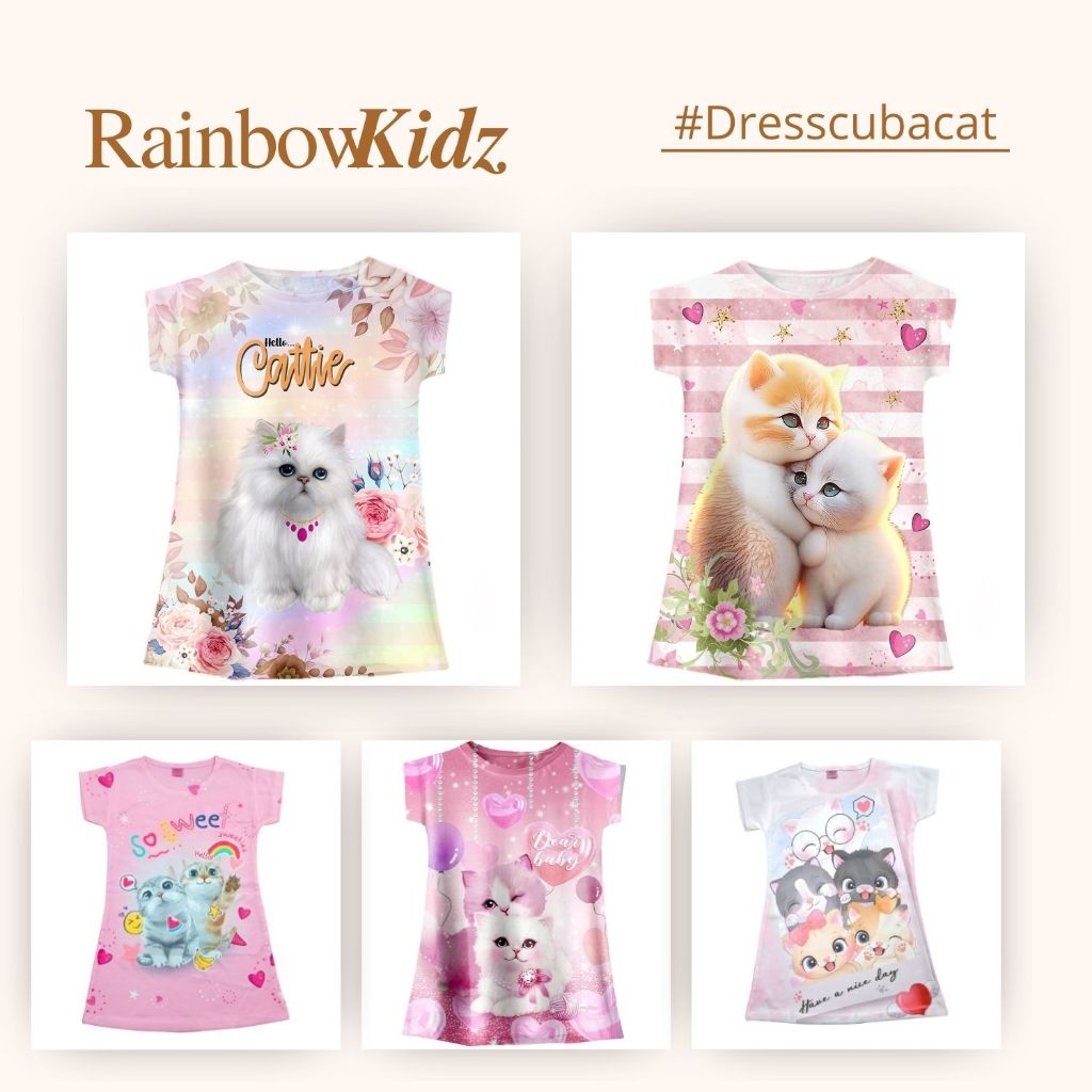 Jual Daster anak scuba premium motif kucing usia 2 tahun - 6 tahun ...