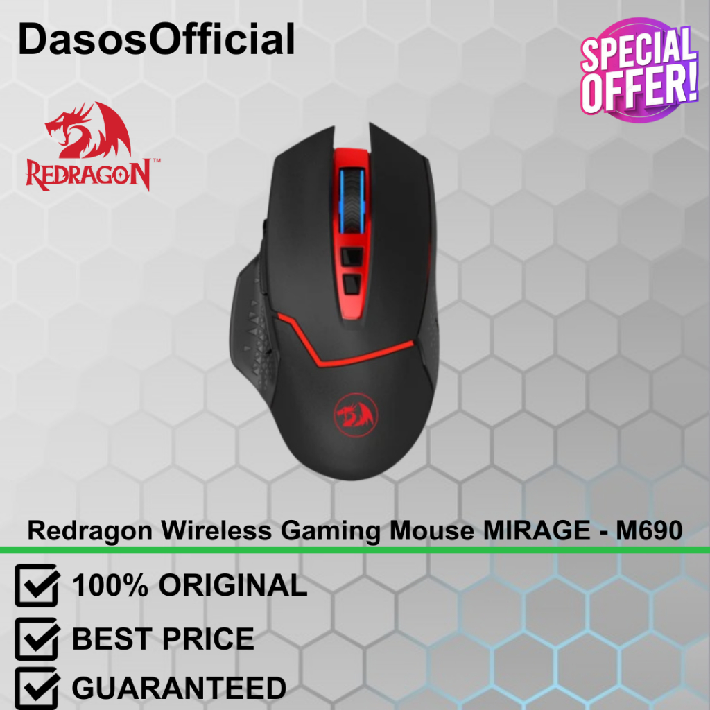 Jual Redragon Wireless Gaming Mouse MIRAGE - M690 | Shopee Indonesia