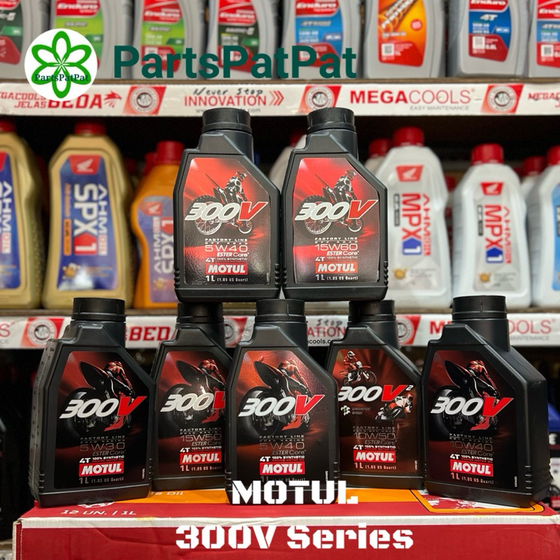 Jual OLI OIL MESIN MOTOR MOTUL 300V²/300V FACTORY LINE ROAD/OFF ROAD/ROAD RACING 5W30/10W50 ...