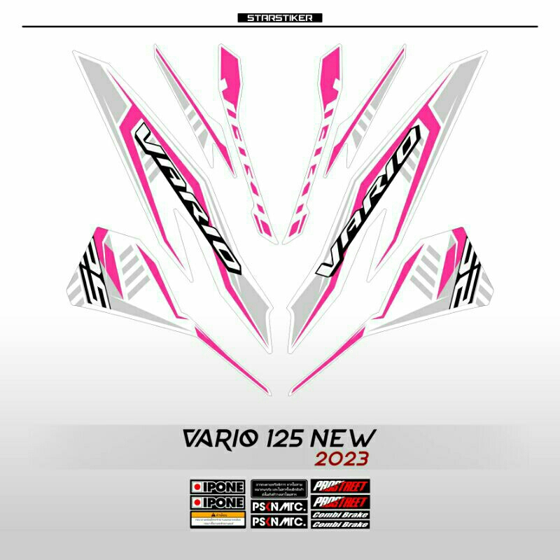 Jual STIKER STRIPING HONDA VARIO 125/150/STIKER BODY MOTOR/MOTIF 3 ...