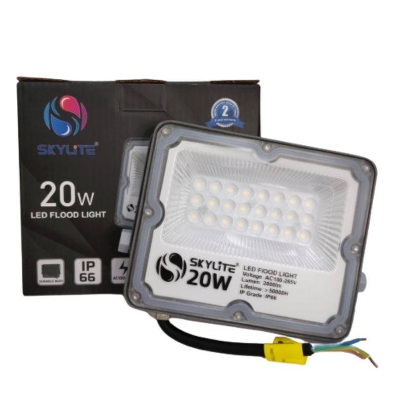 Jual Lampu Sorot / LED Flood Light 20W SKYLITE MS5020 Cahaya Kuning / Putih | Shopee Indonesia
