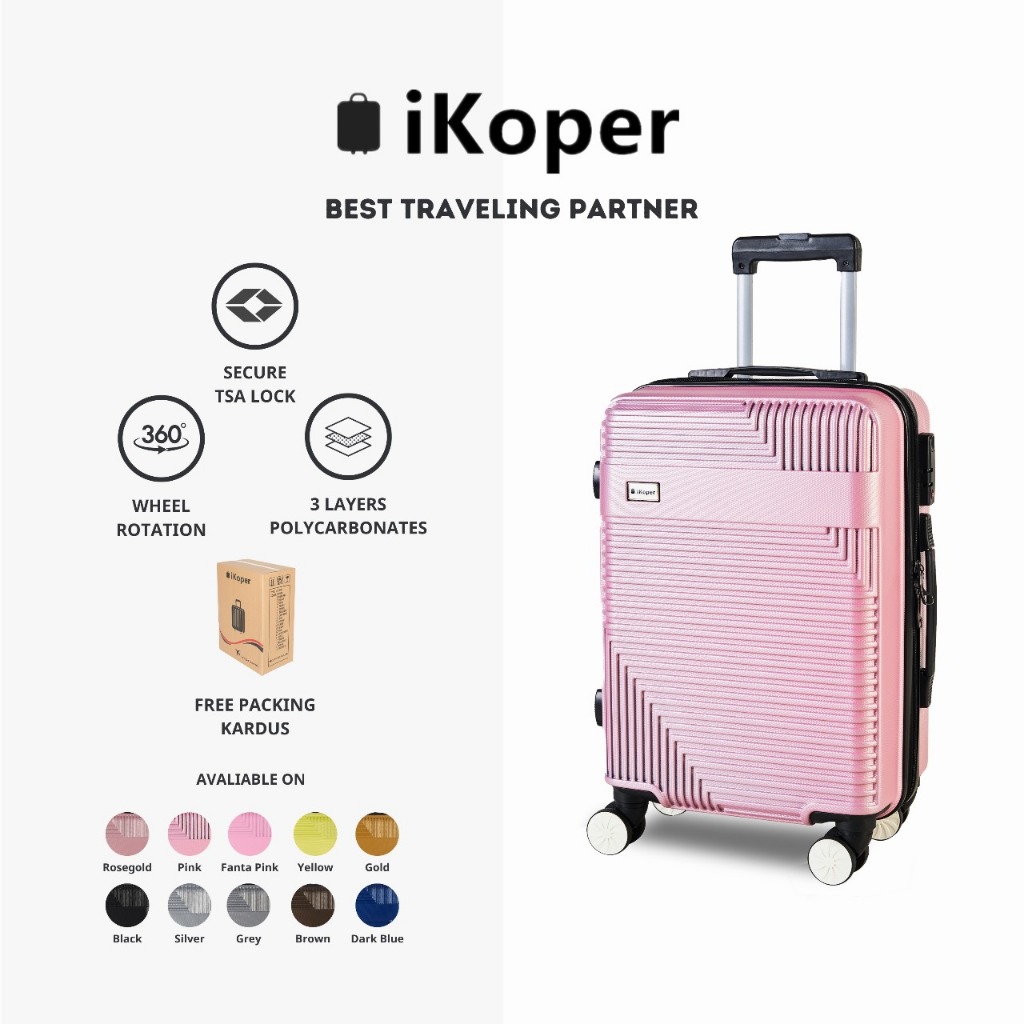 Jual [iKoper] Koper 20 Inch Original Polo Cabin Size Koper Fiber Koper ...