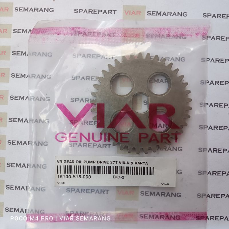 Jual Gigi Gear pompa oli 37t viar Gir Pompa Oli Megapro GLPro TIGER Mata 37 Kode JN | Shopee ...