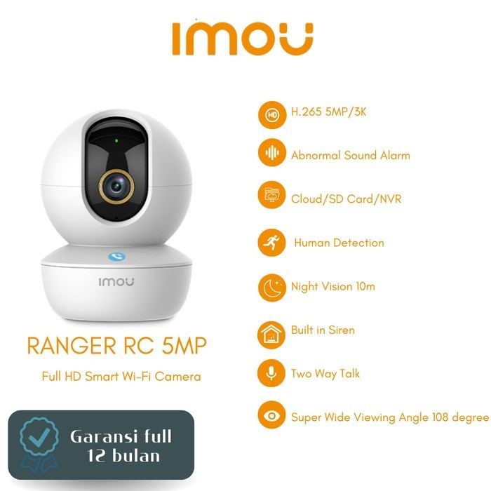 Jual CCTV IP Camera Imou Ranger RC 5MP Garansi Resmi | Shopee Indonesia