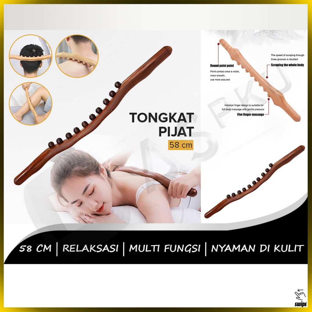 Jual Tongkat Pijat Kayu Punggung Alat Terapi Pinggang Pijit Massage ...