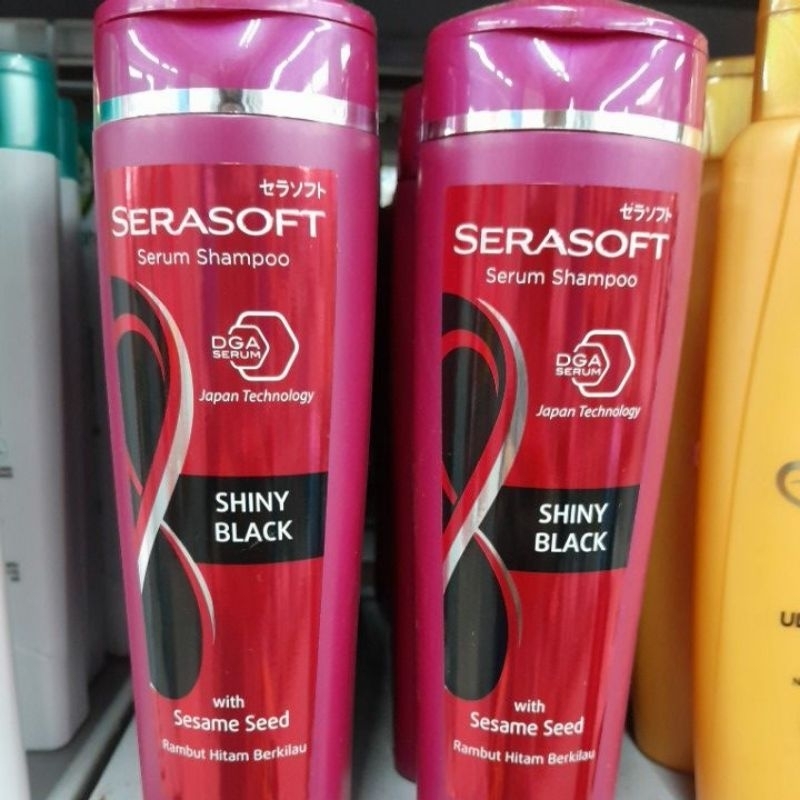 Jual SERASOFT SHAMPOO 170ML SHINY BLACK DANDRUFF HAIRFALL HIJAB ...