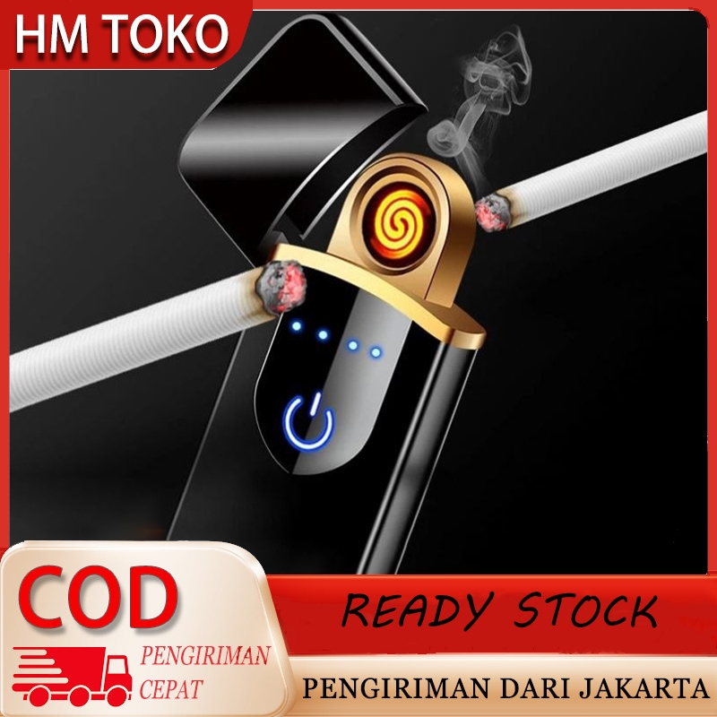 Jual Dikirim Dari Jakarta)Korek Api Elektrik Touch LED Sensor Sentuh ...