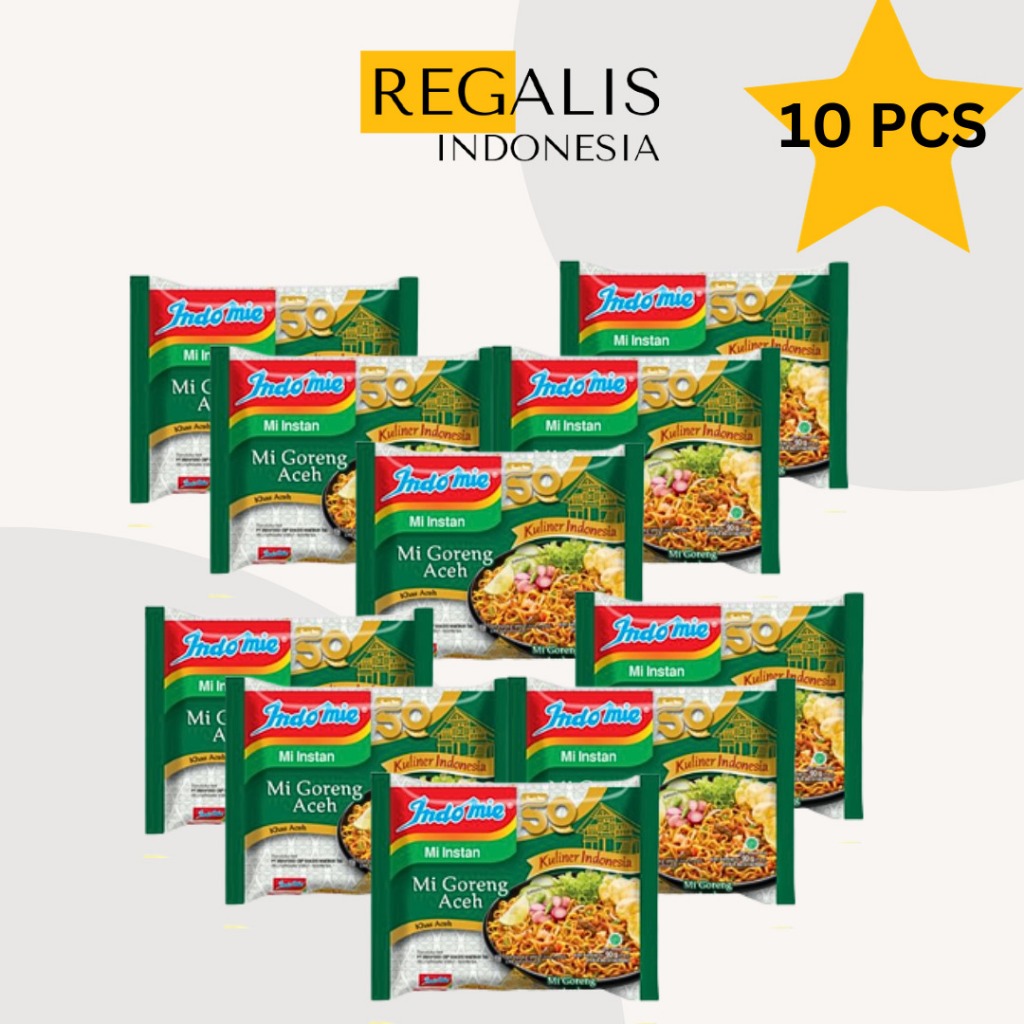 Jual INDOFOOD Indomie Goreng Mie Aceh | Bundling 10 PCS | Shopee Indonesia