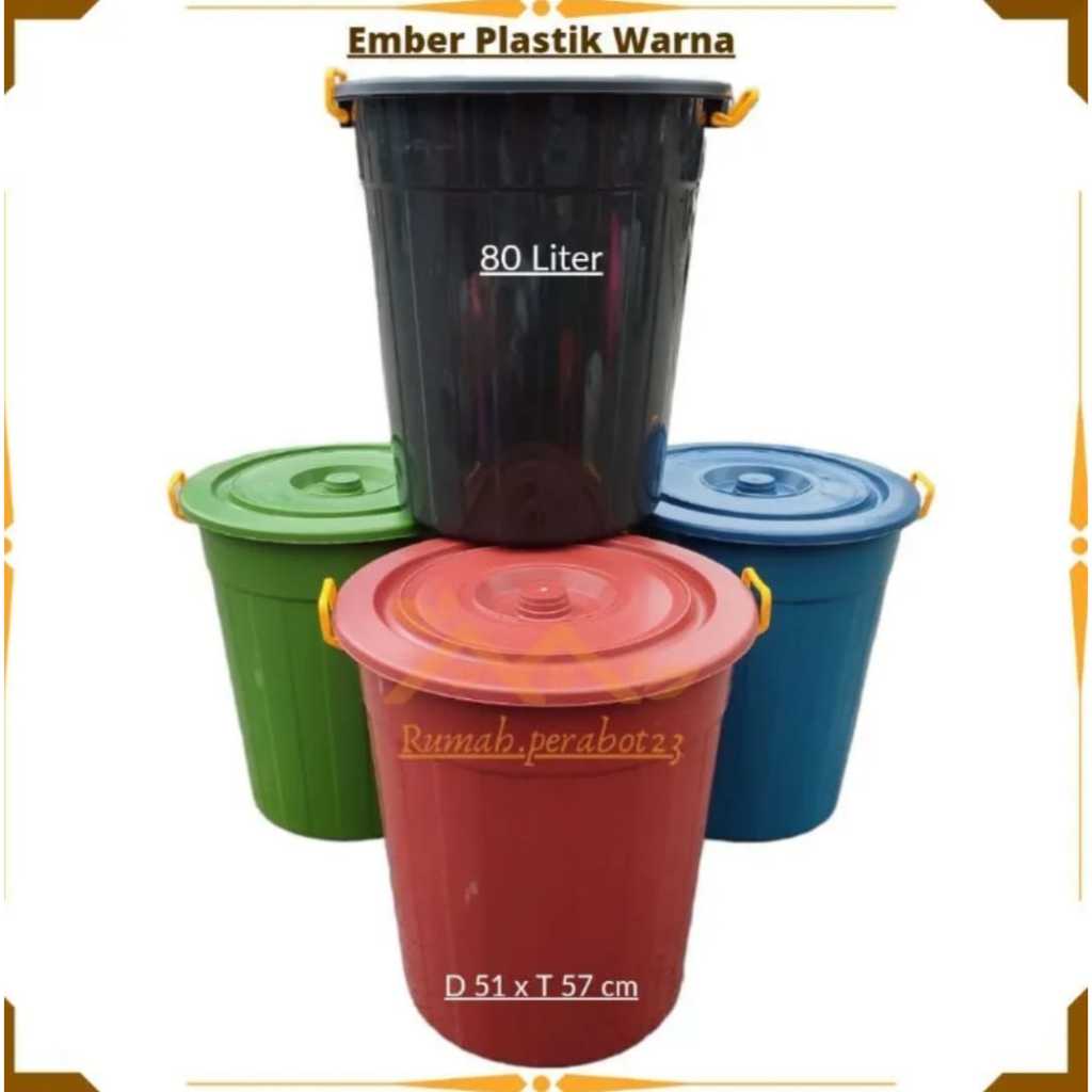 Jual EMBER WARNA / EMBER BESAR 80 LITER JUMBO / EMBER PLASTICK JUMBO ...