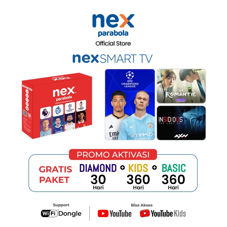 Jual RECEIVER NEX PARABOLA MERAH HYBRID CKUBAND FULL HD | Shopee Indonesia