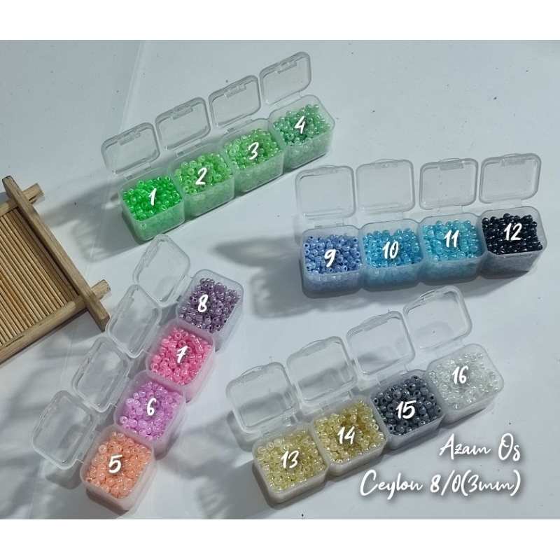 Jual Payet pasir Ceylon 8/0(3mm) | Shopee Indonesia