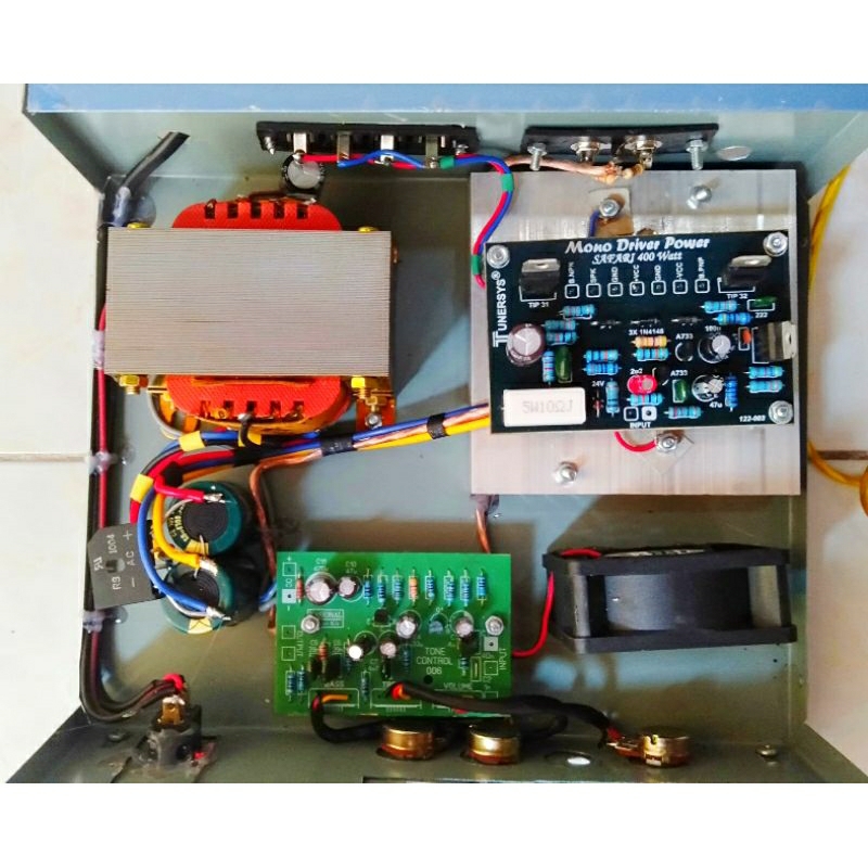 Jual POWER AMPLIFIER 5 A 400 WAtt Lengkap Dgn Tune Control | Shopee Indonesia