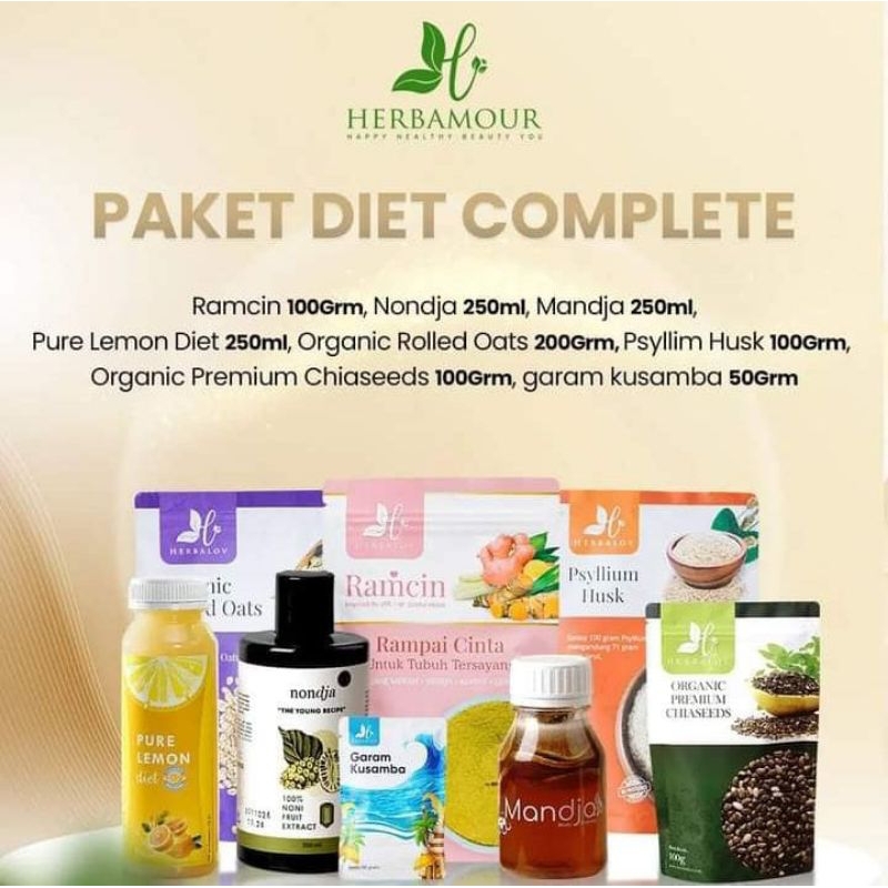 Jual Paket Diet Complete Herbalov DBH | Shopee Indonesia