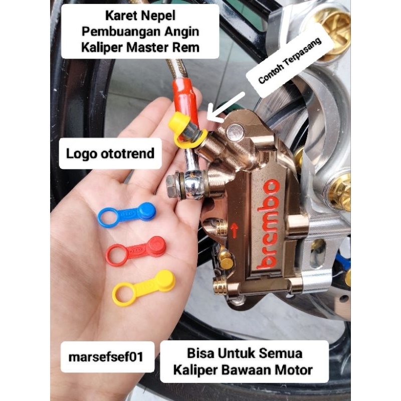 Jual Karet Nepel Nipel Kaliper Pembuangan Angin Dan Master Rem Karet ...