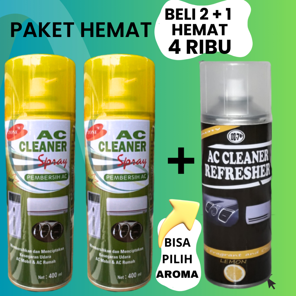 Jual AC CLEANER (PAKET BELI 2 PLUS 1 HEMAT 4RIBU) 400ml | Shopee Indonesia