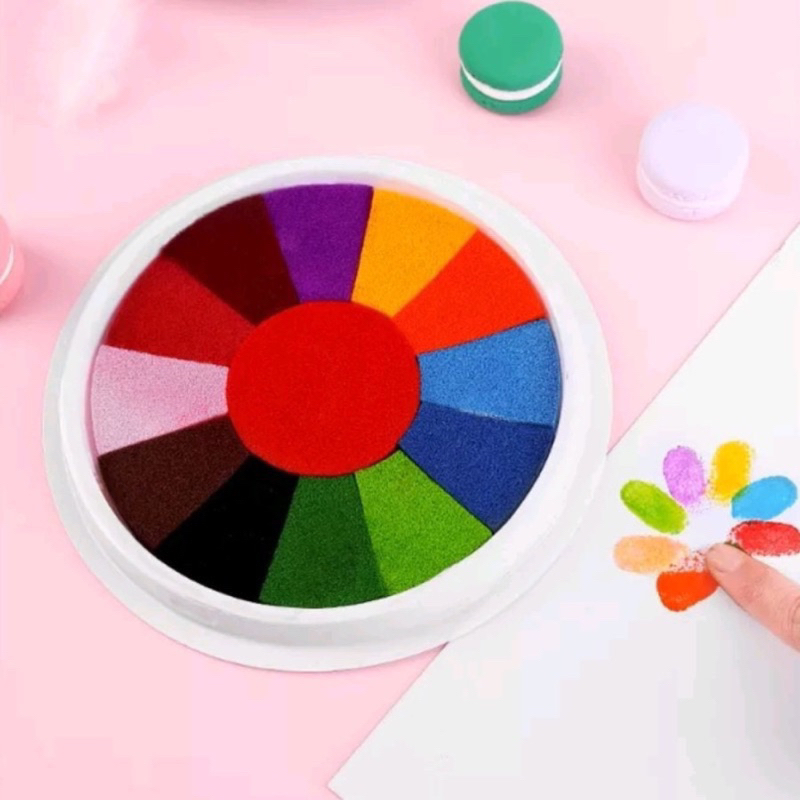 Jual MAINAN EDUKASI FINGER PAINT INK BESAR ANAK STEMPEL CAT JARI ANAK ...