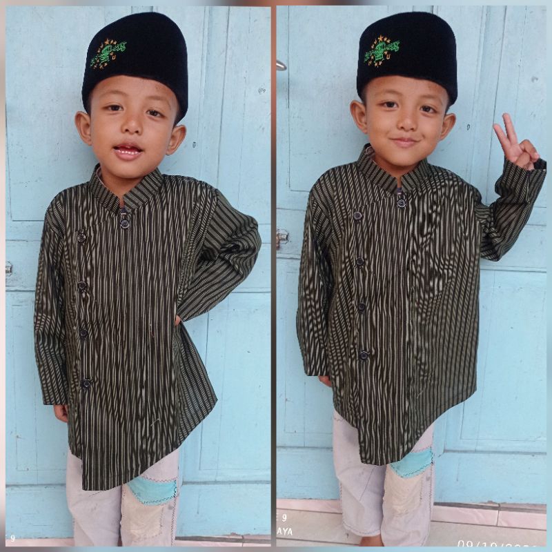 Jual BAJU LURIK ANAK // BAJU JADUL ANAK // SERAGAM ADAT LURIK ANAK ...