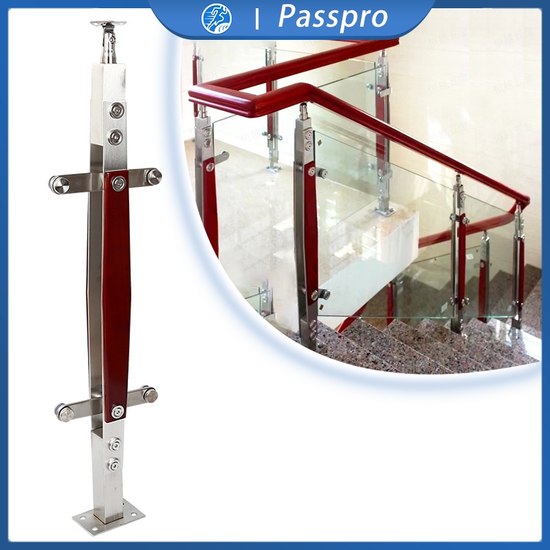 Jual 85cm Tiang Railling Tangga Kayu kaca / Ralling tangga Stainless ...