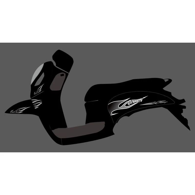 Jual STRIPING STICKER SCOOPY ALL TIPE TRANSPARAN CUSTOM API FLAME TYPE ...