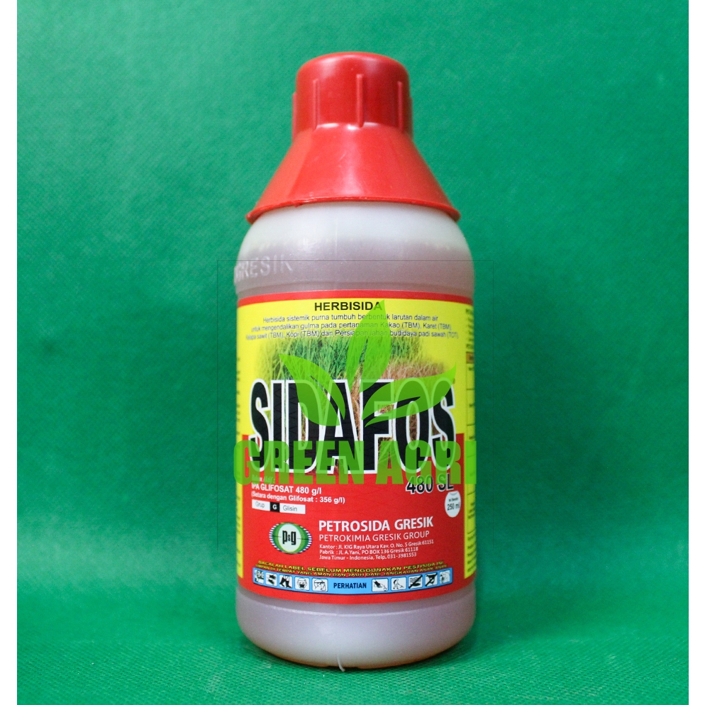Jual Herbisida Sistemik Sidafos 480 SL 250 ML Herbisida Obat Pembasmi ...