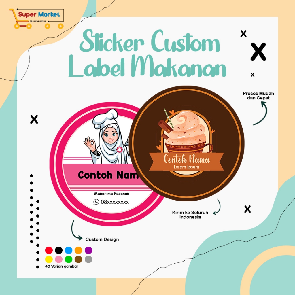 Jual [𝟏𝐇𝐀𝐑𝐈 𝐉𝐀𝐃𝐈] CETAK STIKER LABEL KEMASAN / STICKER CUSTOM BULAT ...