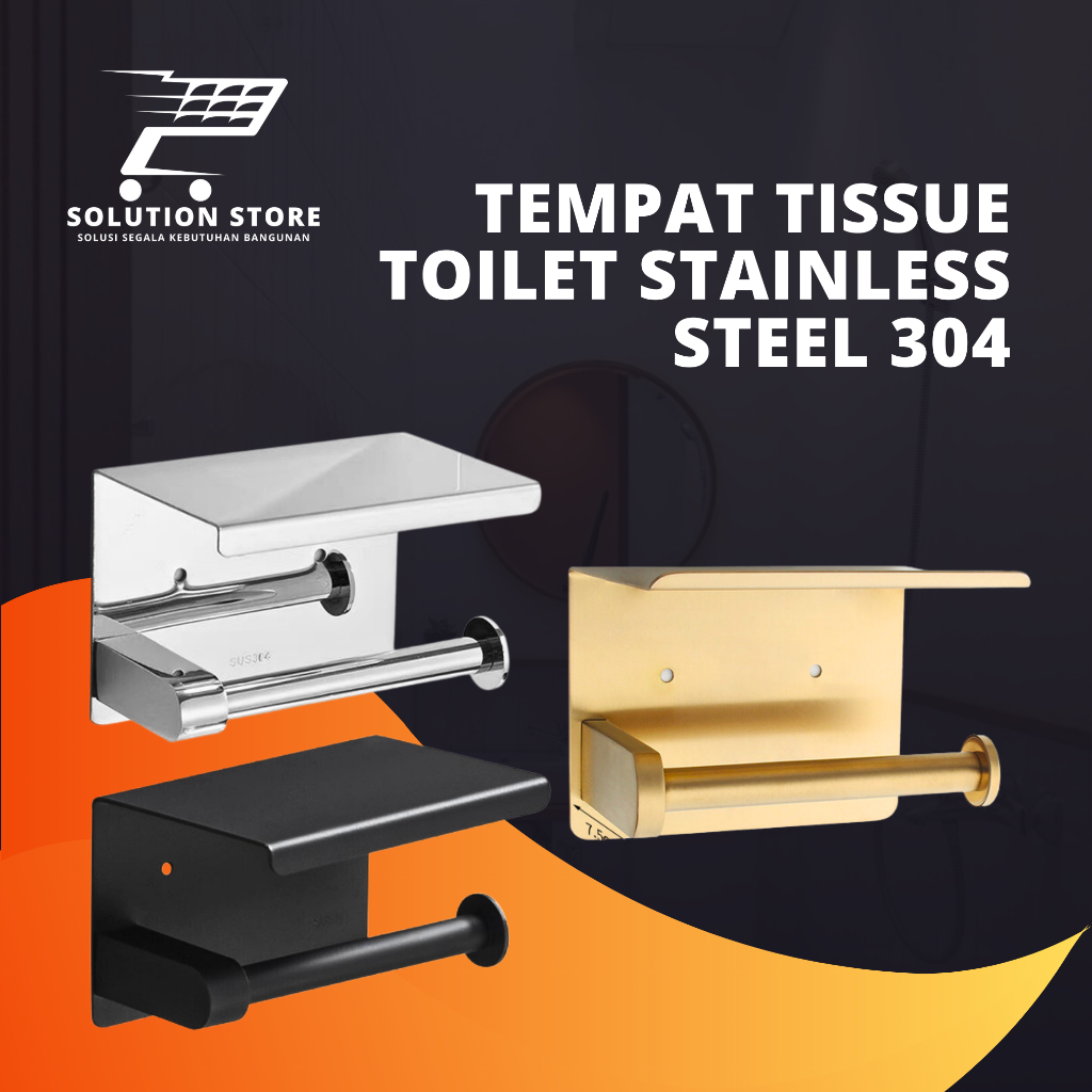 Jual Tempat tissue toilet stainless / tempat tissue roll / Tempat ...