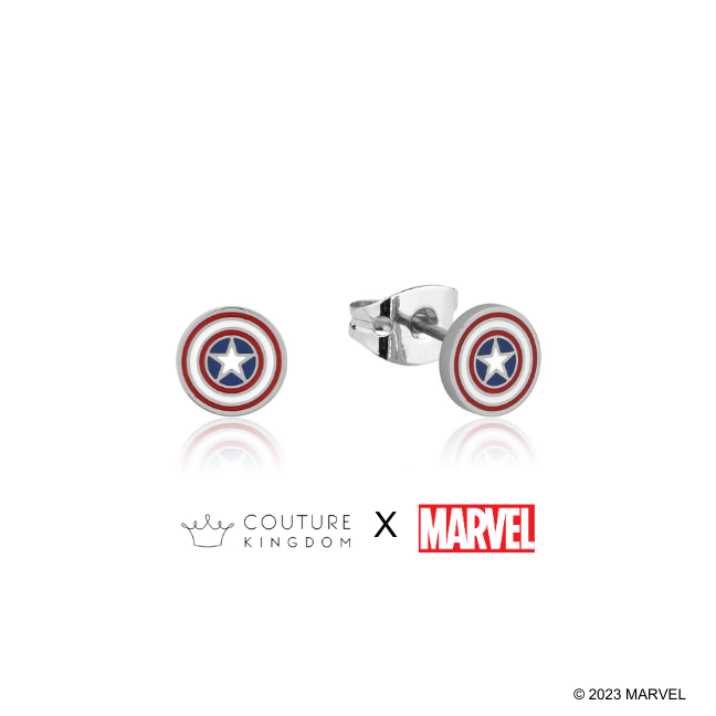 Jual Couture Kingdom X Marvel - Anting Tusuk Captain America Studs ...