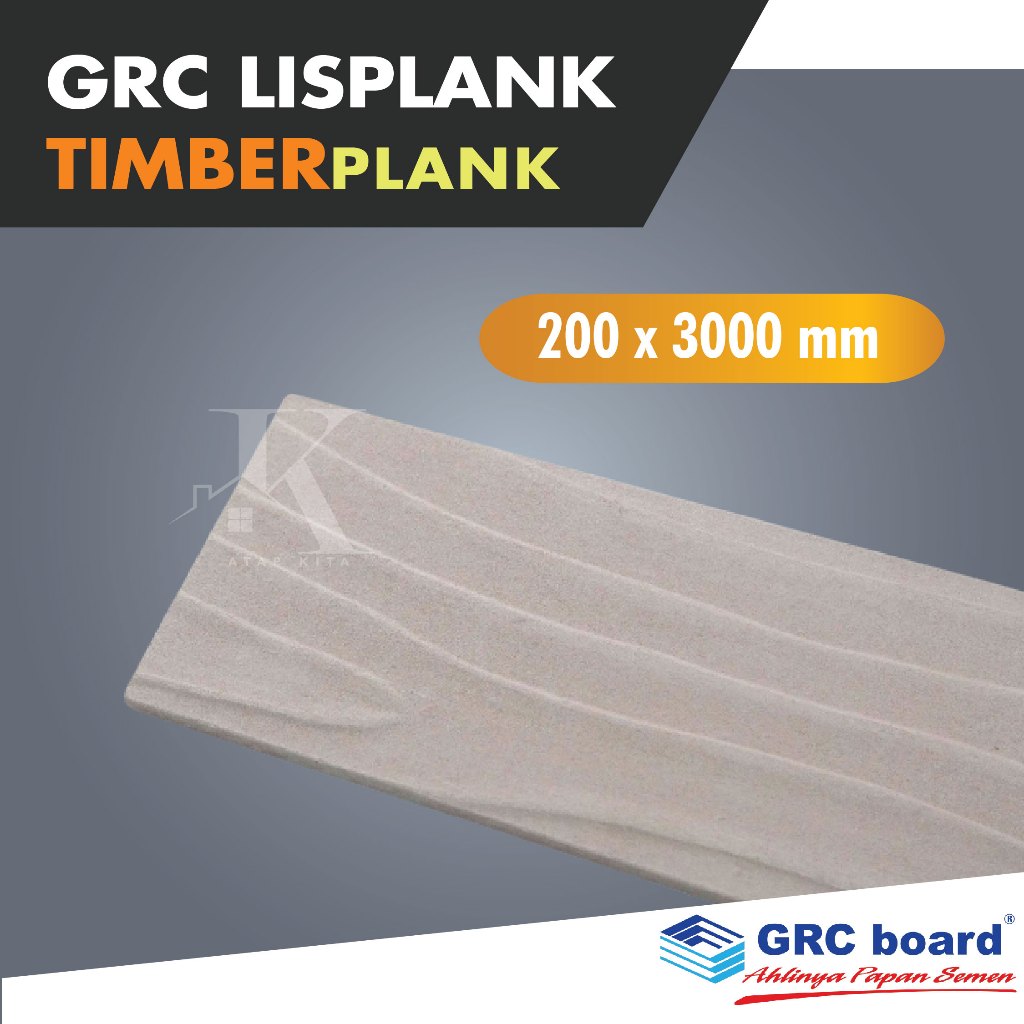 Jual Lisplank Grc 20 cm 3 m / TimberPlank Urat Kayu Grc / Lisplang ...