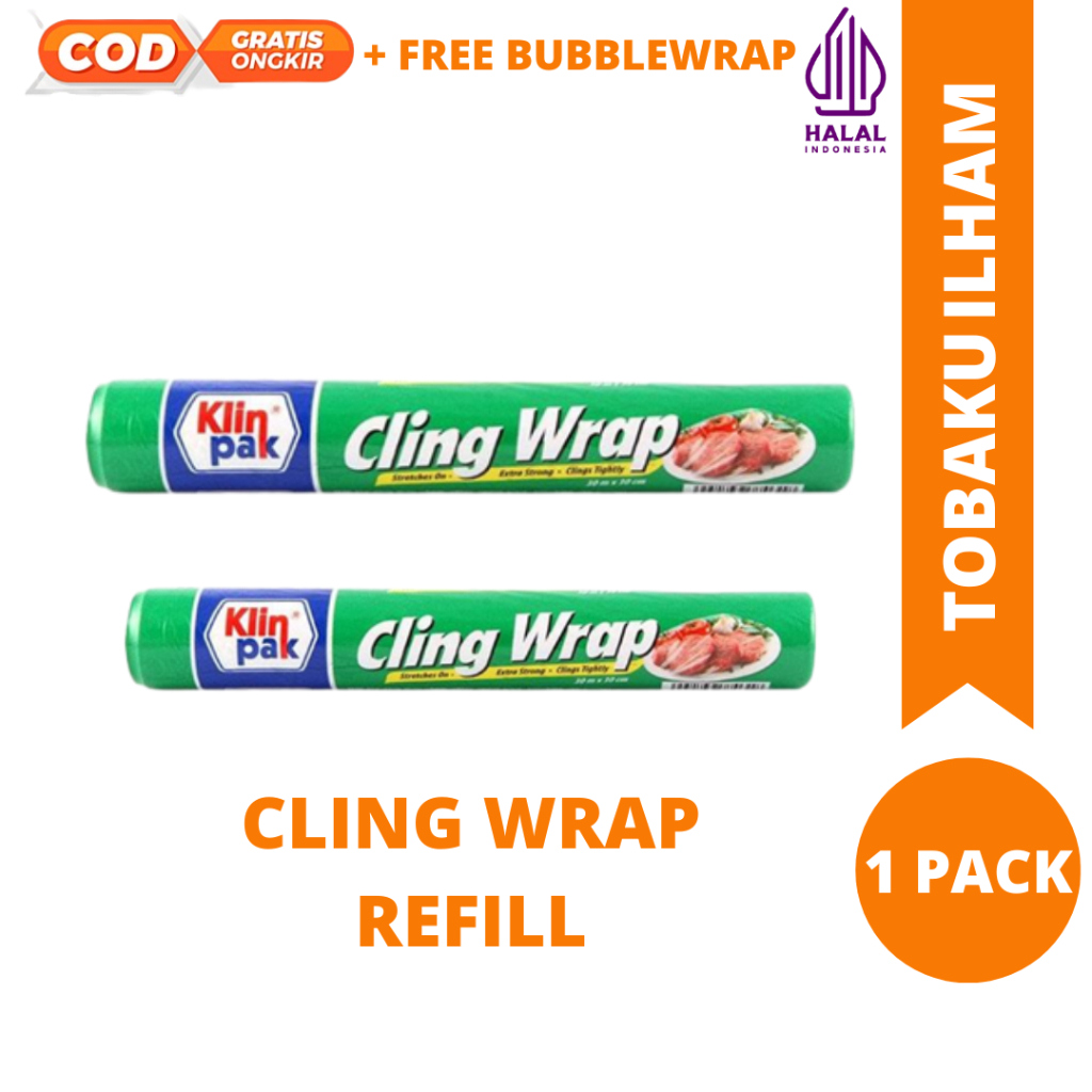 Jual Cling wrap refill 30x30 / plastik wrapping 37x38 / klin pak ...