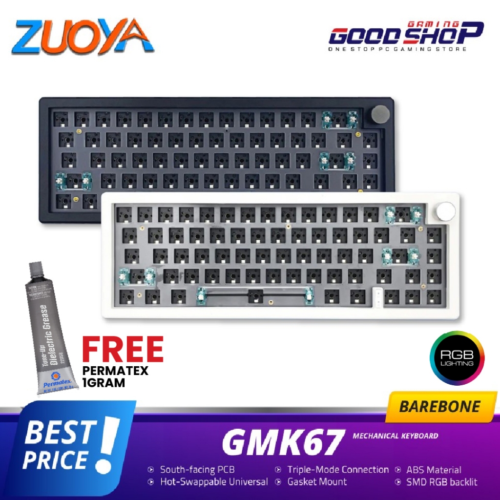 Jual ZUOYA GMK67 Barebone Hotswappable Mechanical Keyboard | Shopee Indonesia