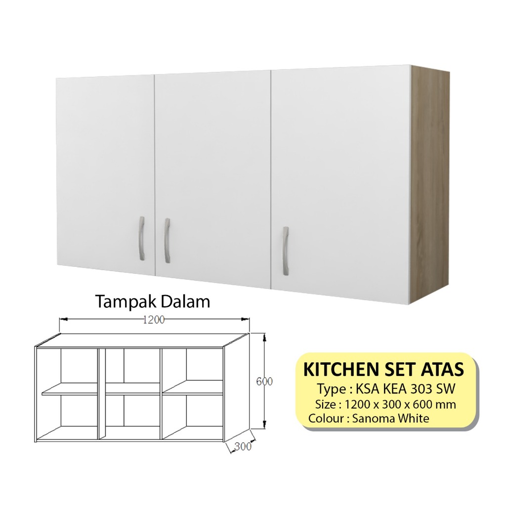 Jual KITCHEN SET ATAS MINIMALIS LEMARI GANTUNG RAK DAPUR LEMARI DAPUR ...