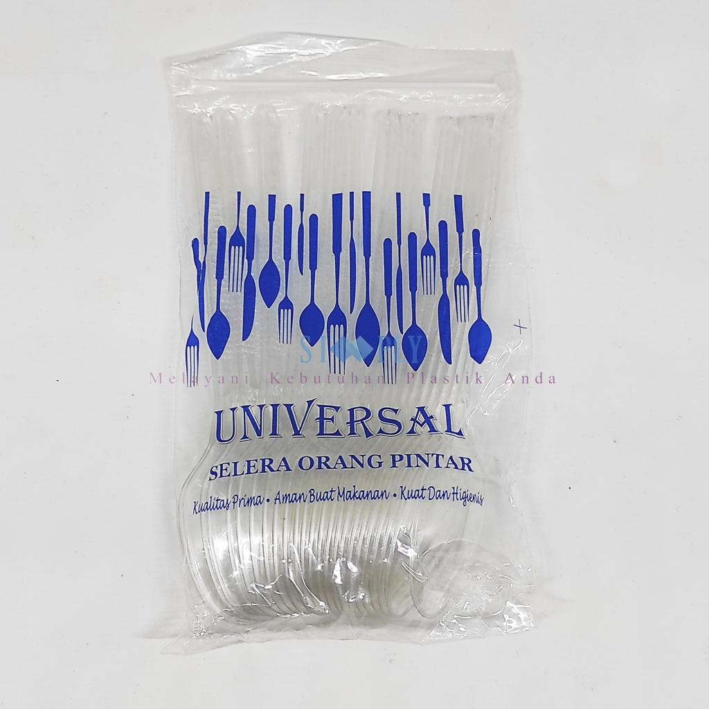 Jual Sendok Makan Panjang Bening Merk Universal Isi 25 Pcs | Shopee ...