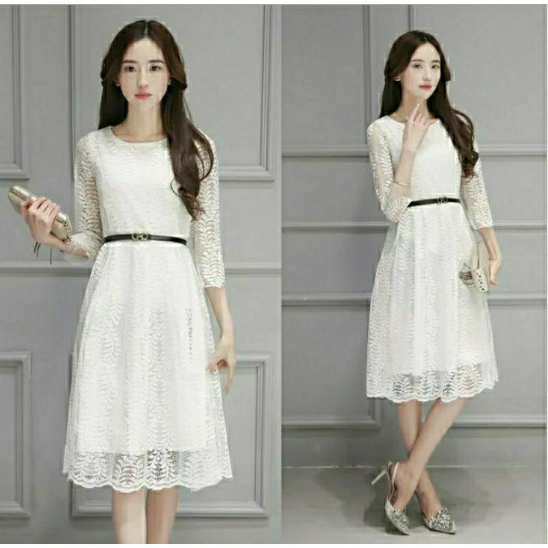 Jual Dress broklat H*M//Tunik broklat//Dress cantik | Shopee Indonesia