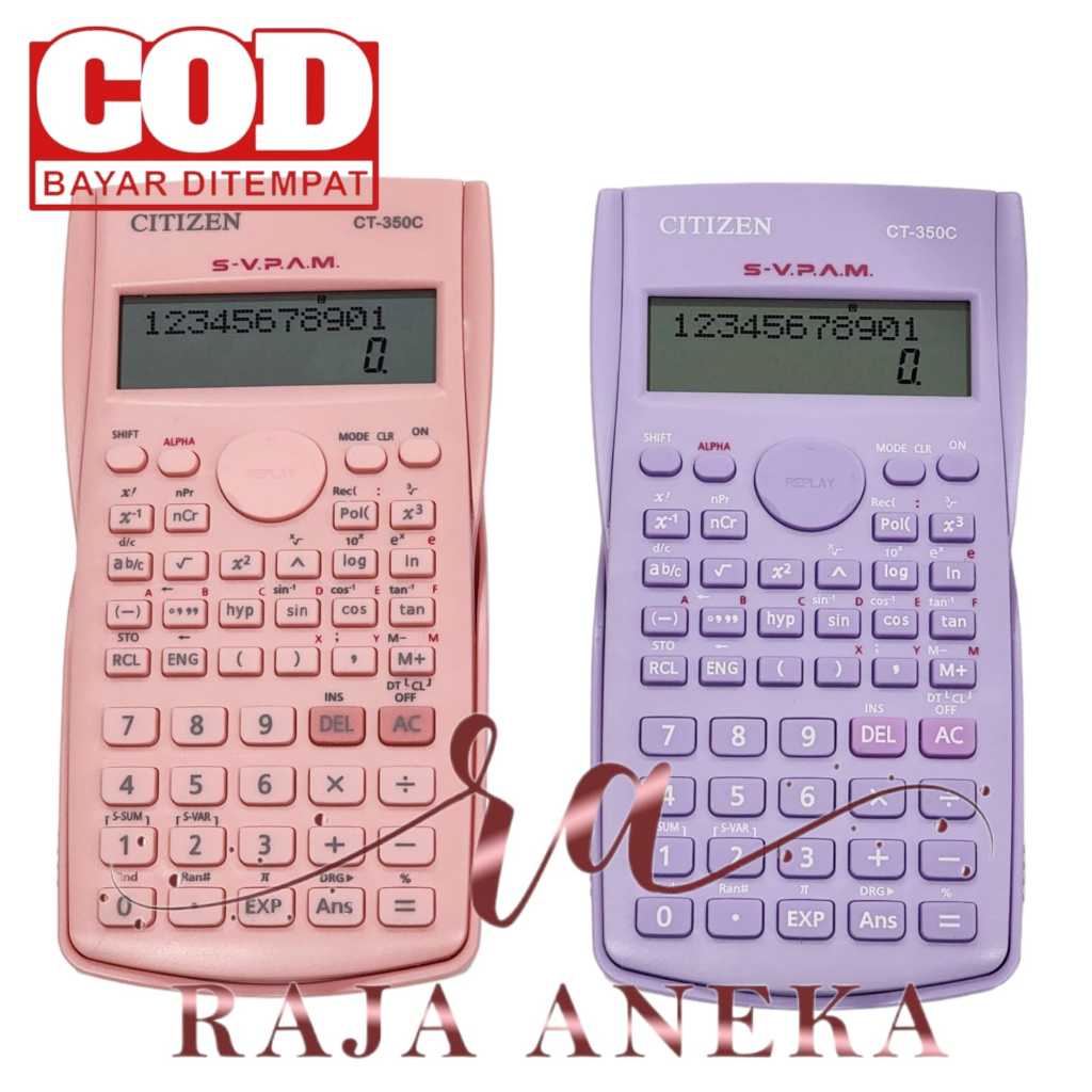 Jual Calculator Scientific CT-350C pink ungu pastel lilac Kalkulator ...